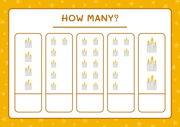 Counting Candles: A Vibrant Educational Image | Jiffy Designs