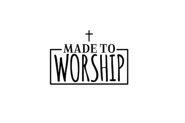 Elegant Black and White Christian Worship Typographic Design | Jiffy ...