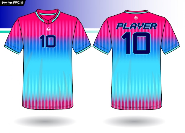 Vibrant Gradient Jersey Design with Player Number and Text | Jiffy Designs