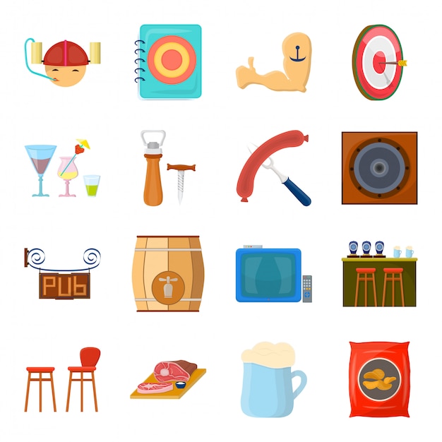 Vibrant Pub Collection: Diverse Pub-Themed Graphic Elements | Jiffy Designs