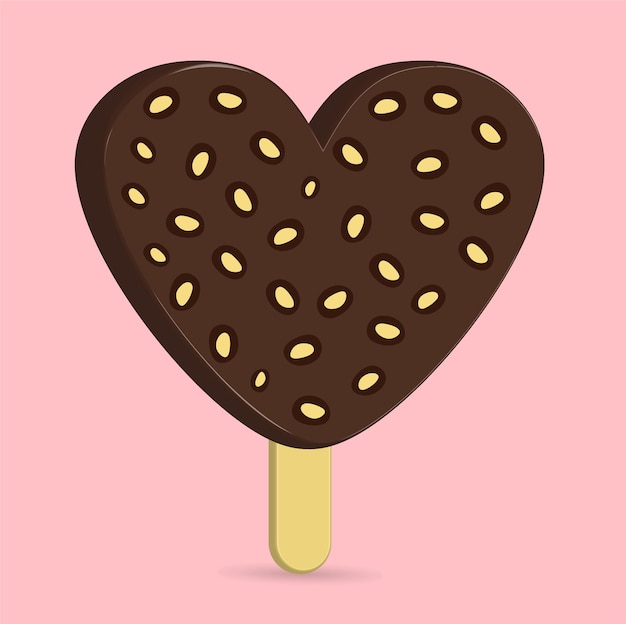 Delightful Chocolate Popsicle Heart with Sprinkles | Jiffy Designs