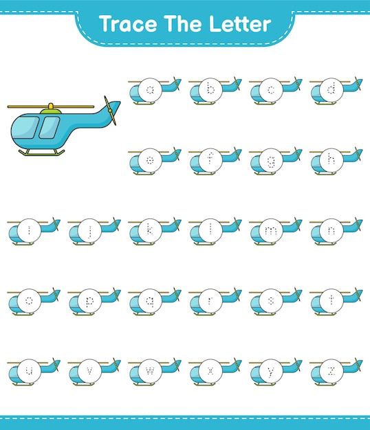 Tracing Helicopter Letters for Early Learners | Jiffy Designs