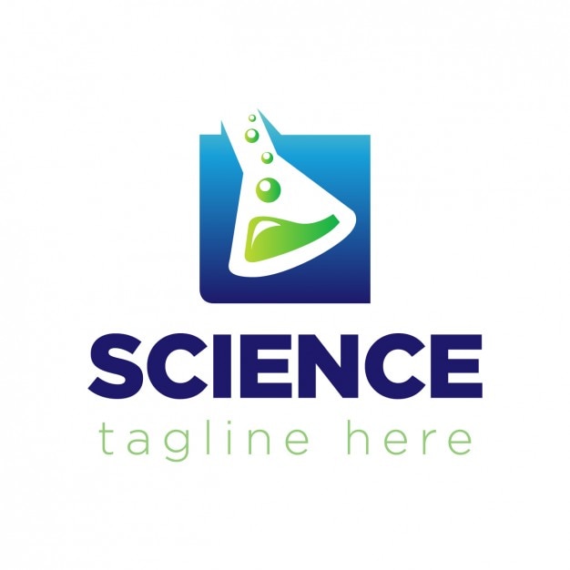 Vibrant Science Logo with Abstract Shapes and Tagline | Jiffy Designs