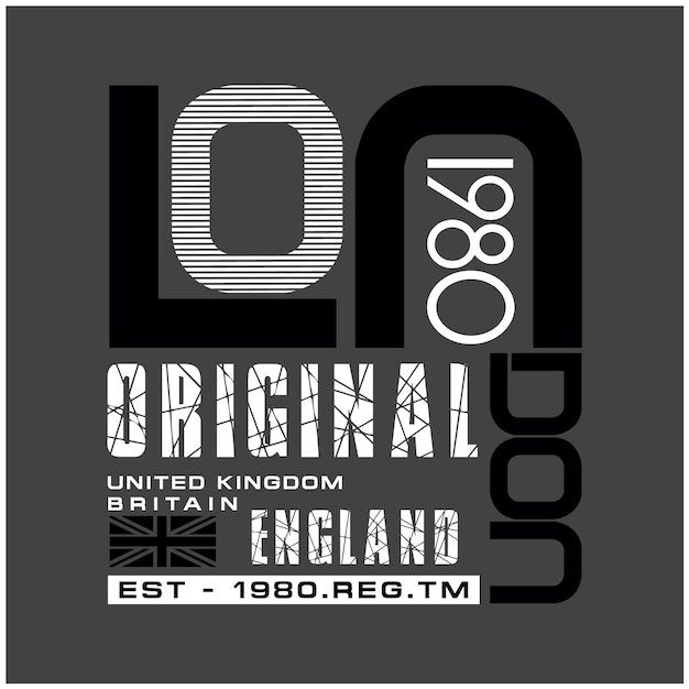 Iconic Typographic Design from Original England | Jiffy Designs