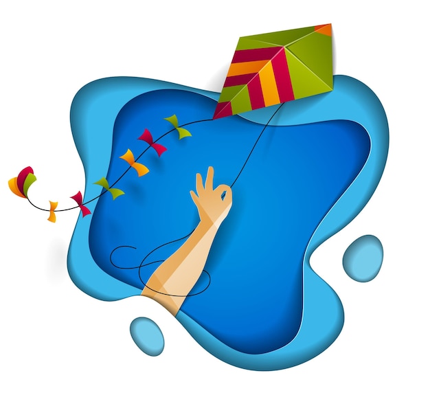 Vibrant Kite Soaring Through the Skies | Jiffy Designs