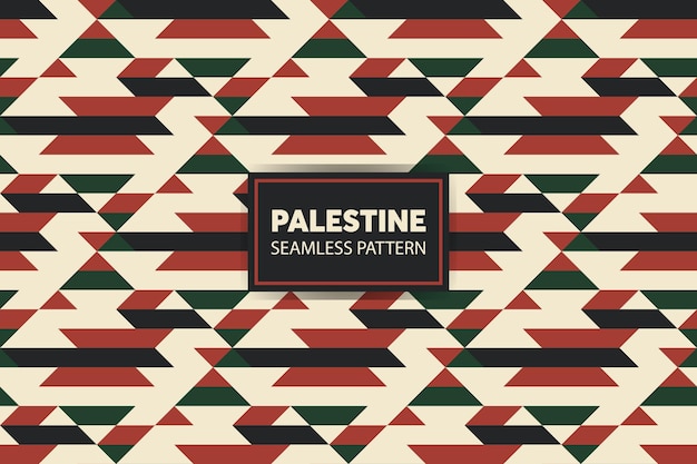 Vibrant Geometric Mosaic: Traditional Palestinian Textile Design ...