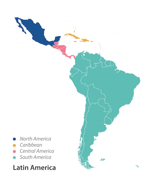 Vibrant Map of the Diverse Regions of Latin America | Jiffy Designs