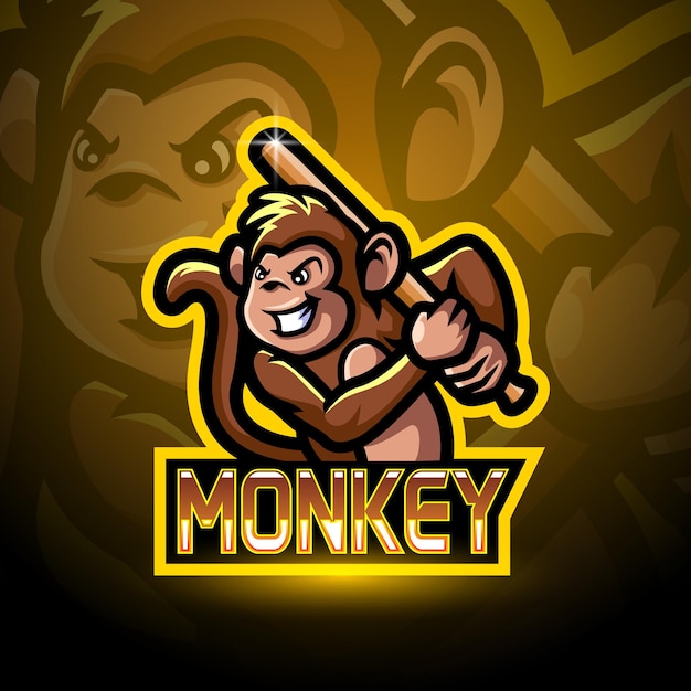 Fierce and Playful Monkey Mascot Logo | Jiffy Designs