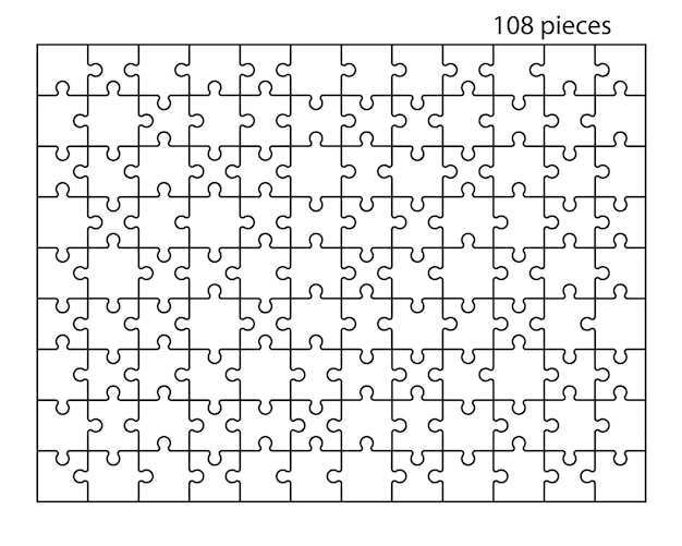 Versatile Collection of 108 Unique Puzzle Pieces | Jiffy Designs