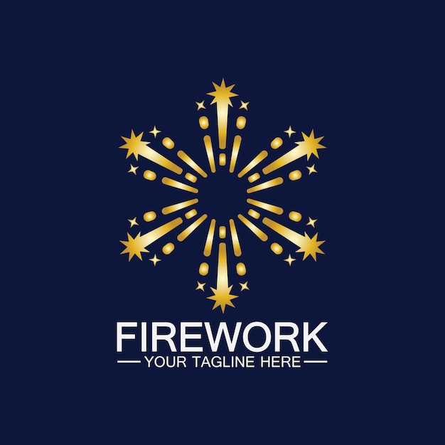Radiant Burst of Golden Firework Sparks on Midnight Blue | Jiffy Designs