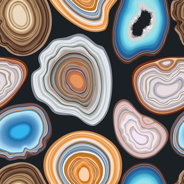 Mesmerizing Agate Geode Slices in Vibrant Hues | Jiffy Designs
