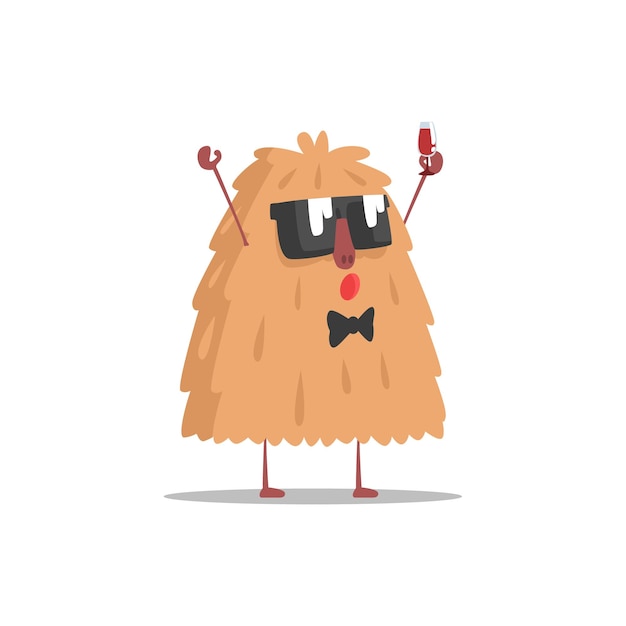 Stylish and Playful Furry Character with Sunglasses | Jiffy Designs