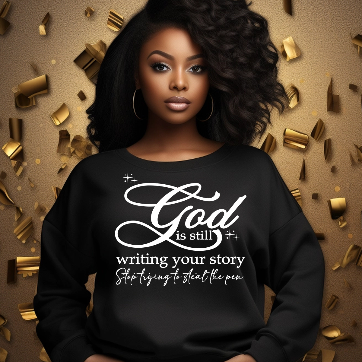 'God is Still Writing Your Story' Elegant Cursive Script with ...