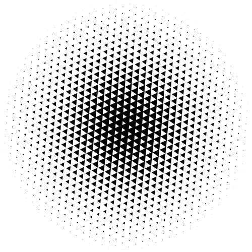 Halftone Element. Abstract Geometric Graphic With Half-Tone Pattern ...