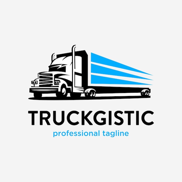 Speeding Freight Truck with Bold Striped Design | Jiffy Designs