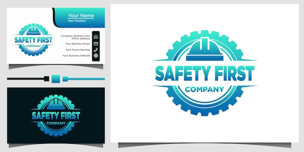 Iconic Safety First Company Logo and Business Card Design | Jiffy Designs