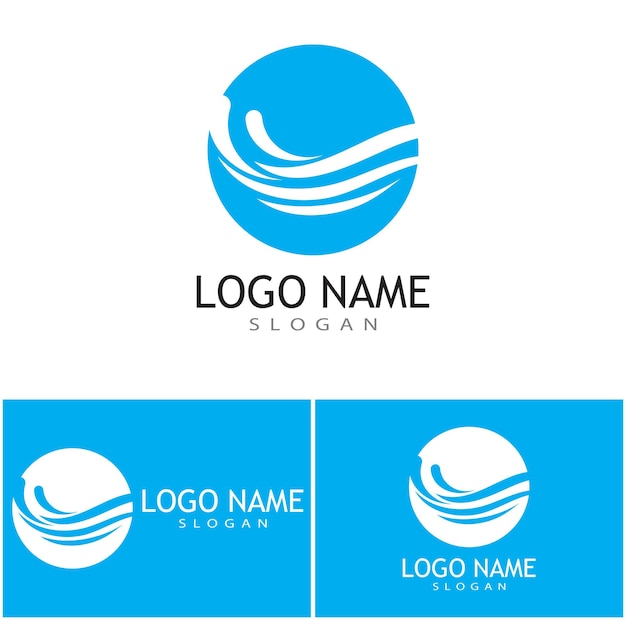 Versatile Aquatic-Inspired Logo Collection with Waves and Circles ...