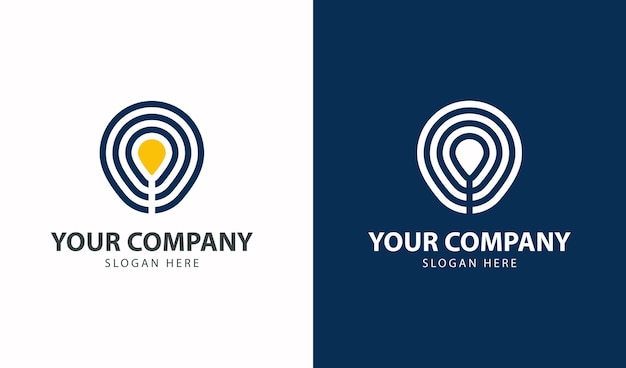 Radiant Concentric Circles Logo Design | Jiffy Designs