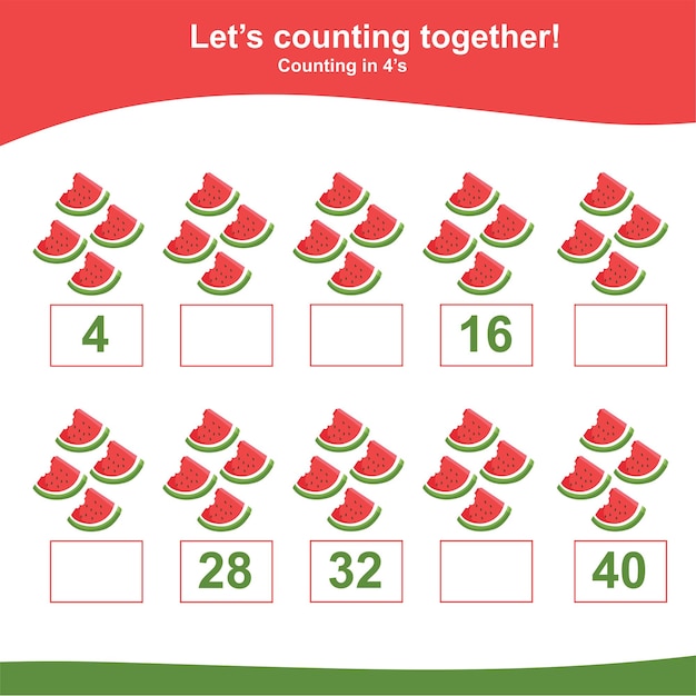 Vibrant Watermelon Counting Adventure: A Delicious Math Journey | Jiffy ...
