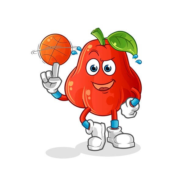 Playful Fruit Character Dribbling a Basketball | Jiffy Designs