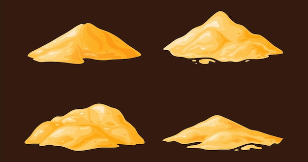 Vibrant Piles of Cheddar Cheese Slices on Dark Background | Jiffy Designs