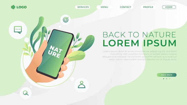 Serene Nature-Inspired Mobile App Interface Design | Jiffy Designs