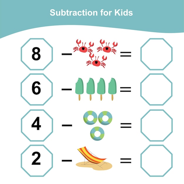 Engaging Subtraction Visuals for Young Learners | Jiffy Designs