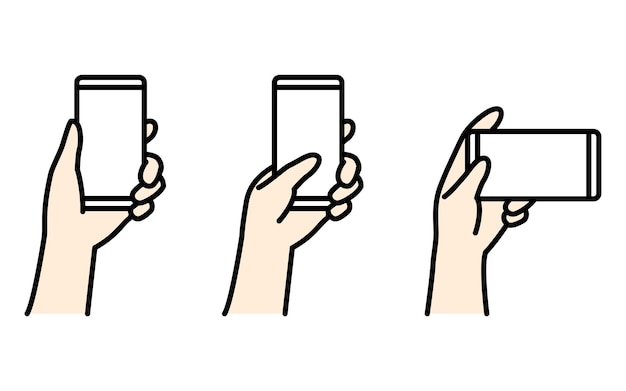 Diverse Hand Gestures Holding Smartphones for Mobile Use | Jiffy Designs