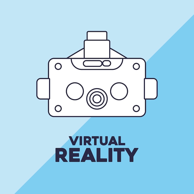 Minimalist Virtual Reality Headset Icon with Text Overlay | Jiffy Designs