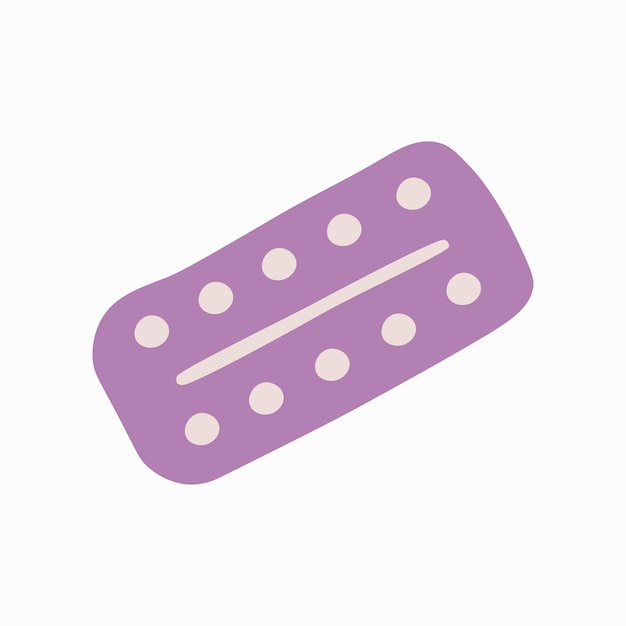 Vibrant Purple Bandage with Dotted Pattern | Jiffy Designs