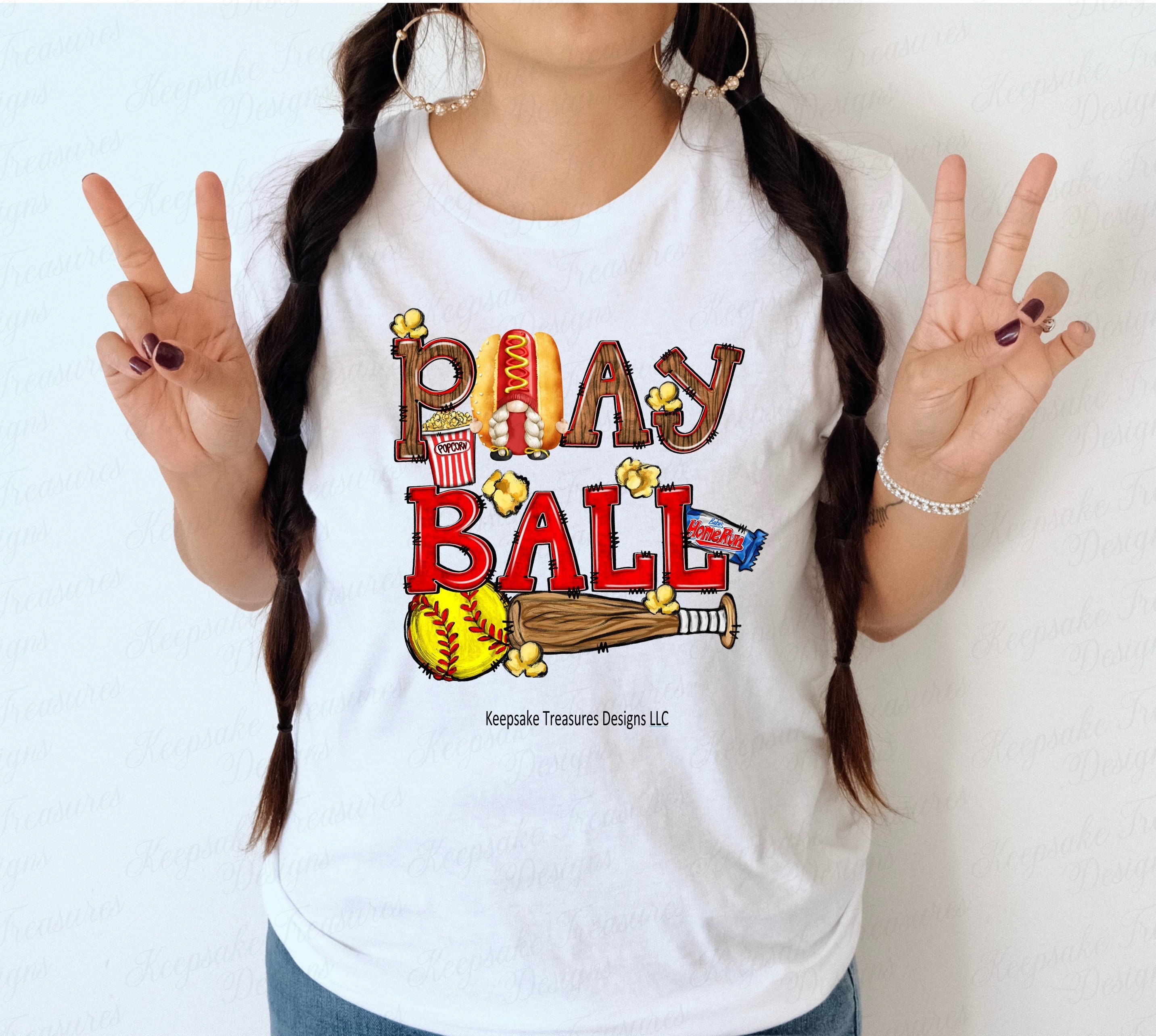Play Ball, Gnome PNG, Hot Dog PNG, Doodle Hand Drawn, Baseball ...