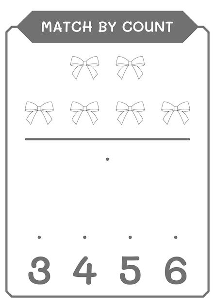 Charming Bow Match-by-Count Activity for Kids | Jiffy Designs