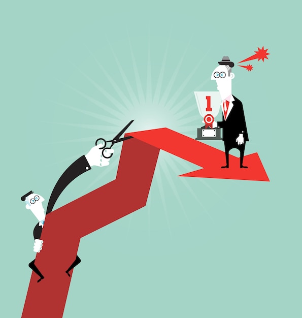 Determined Business Leaders Overcoming Obstacles with Teamwork | Jiffy ...