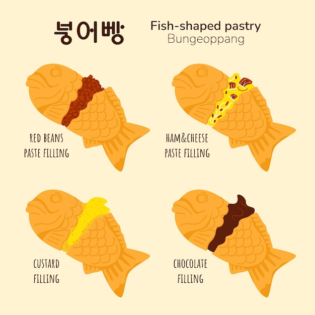 Vibrant Fish-Shaped Pastries with Diverse Fillings | Jiffy Designs