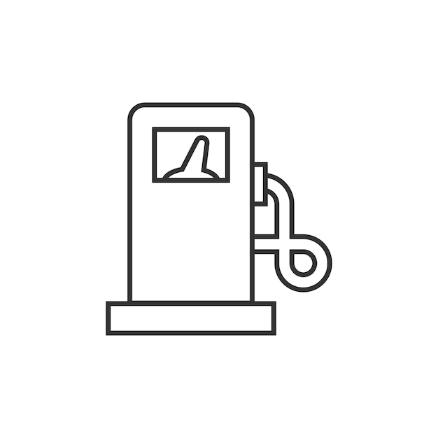 Minimalist Fuel Pump Icon Showcases Versatile Design | Jiffy Designs