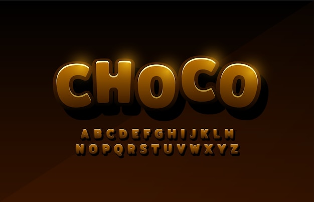 Delectable Chocolate Typography with Glossy Lettering | Jiffy Designs