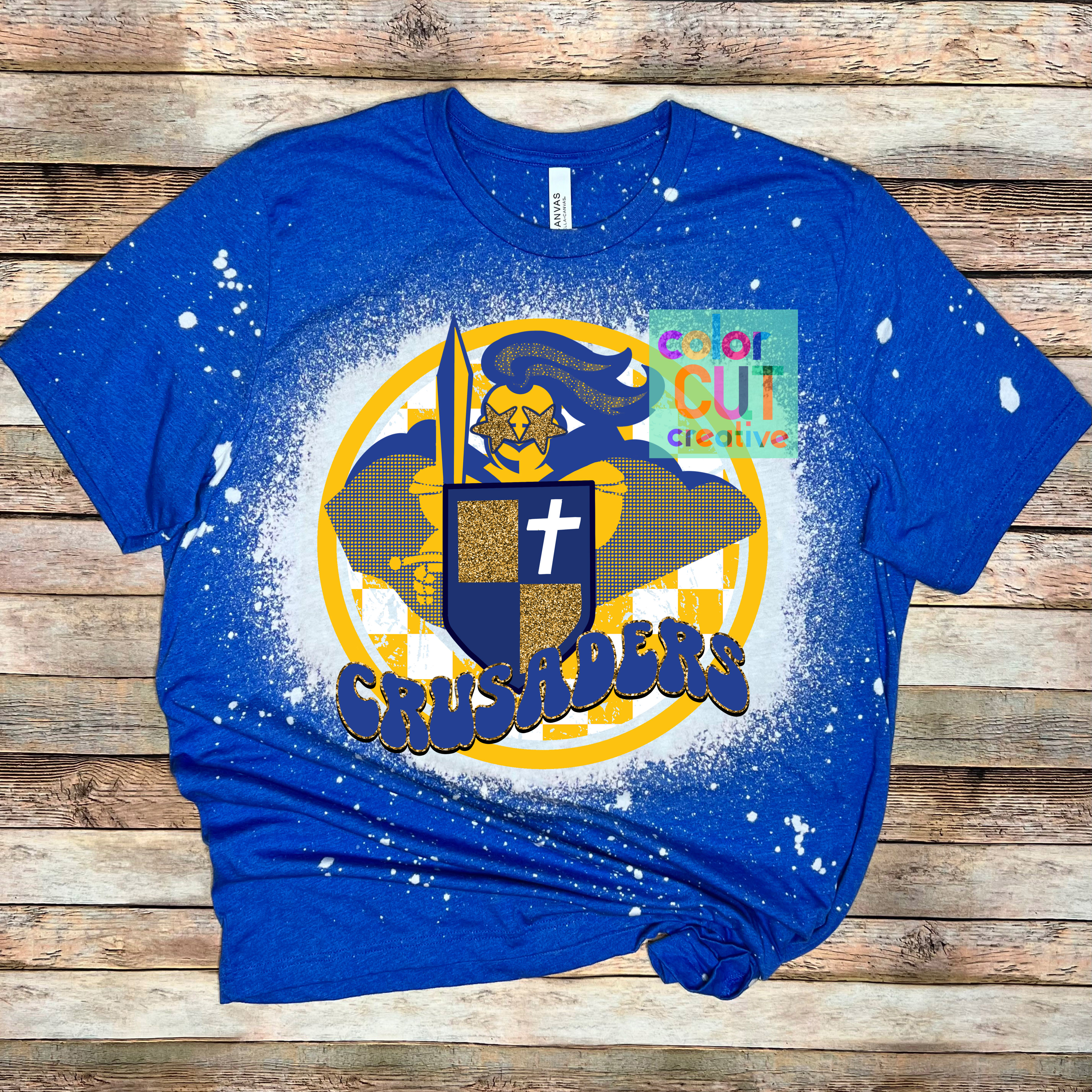 'Crusaders' Bold Emblem with Medieval Knight and Shield Motif | Jiffy ...