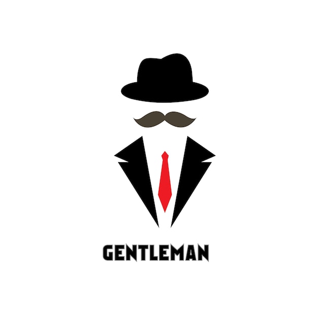 Dapper Silhouette of a Gentleman in Suit and Hat | Jiffy Designs