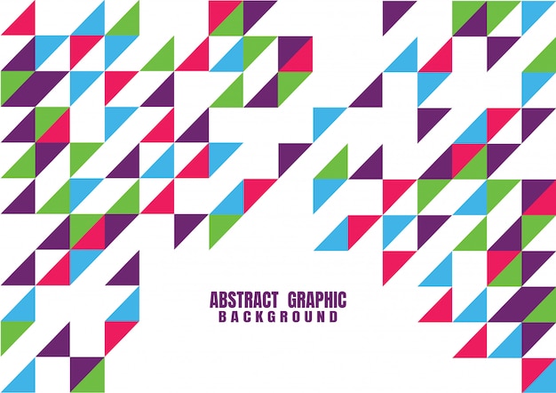 Vibrant Geometric Triangle Pattern with Bold Colors | Jiffy Designs
