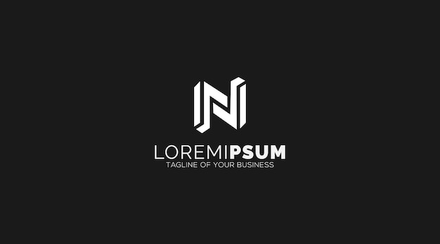 Sleek Monogrammed Logo with Geometric Letter N Design | Jiffy Designs