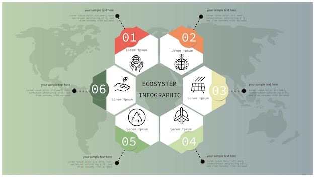 Detailed Infographic Depicting a Global Ecosystem | Jiffy Designs