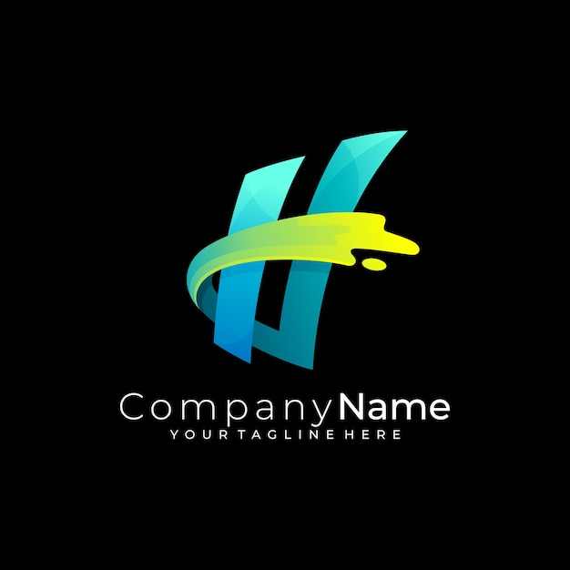 Dynamic Turquoise and Yellow Abstract Logo Design | Jiffy Designs