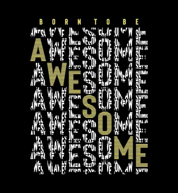 Powerful Typography Artwork Celebrating Awesome Attitude | Jiffy Designs
