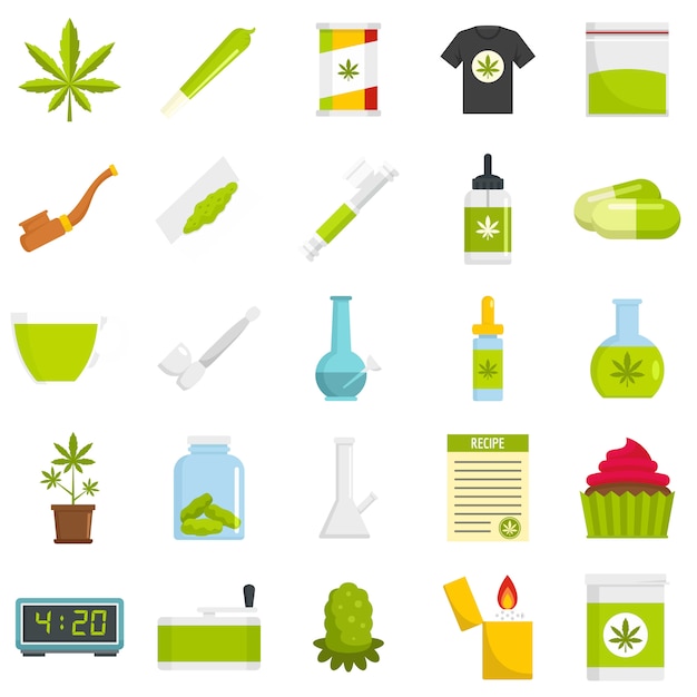 Vibrant Cannabis-Inspired Symbols and Objects | Jiffy Designs