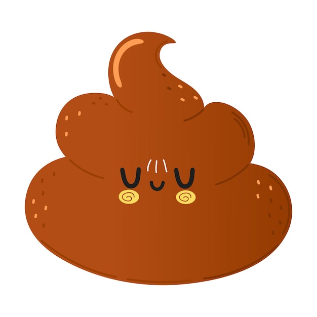 Cheerful and Whimsical Cartoon Poop Character | Jiffy Designs