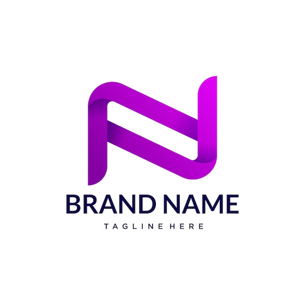 Vibrant Interlocking N Logo for Modern Brand Identity | Jiffy Designs