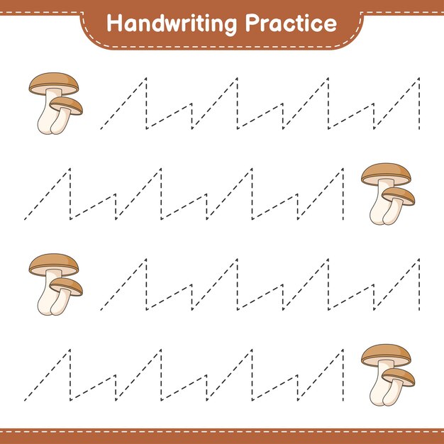 Delightful Mushroom-Themed Handwriting Practice | Jiffy Designs