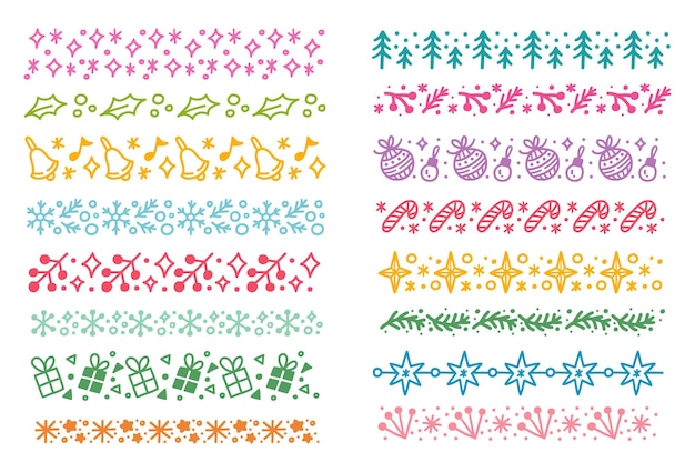 Vibrant Collection of Whimsical Holiday Borders and Dividers | Jiffy ...