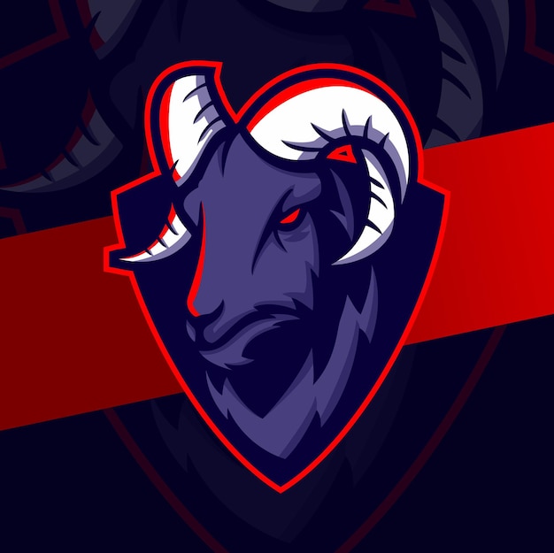 Fierce Goat Mascot Emblem with Bold Typography | Jiffy Designs