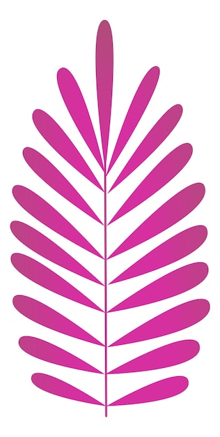 Vibrant Fuchsia Leaf Shape Design | Jiffy Designs